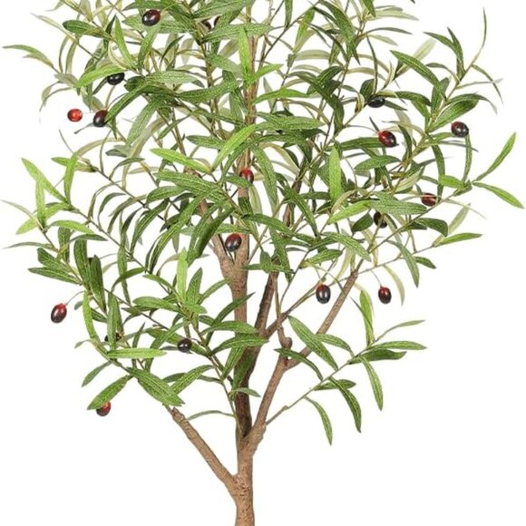 Kitchen | Artificial Olive Tree 5ft Fake Potted Olive Silk Tree With ...